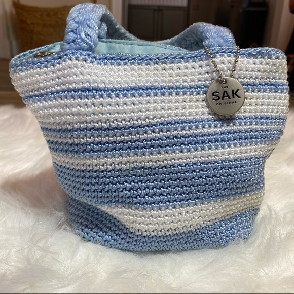 The Sak | Bags | The Sak Coastal Strip Classic Tote Purse Bluewhite 9x6 ...